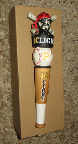 PITTSBURGH PIRATES IC LIGHT BEER FIGURAL TAP HANDLE-SIGN-I.C.-JOLLY ...