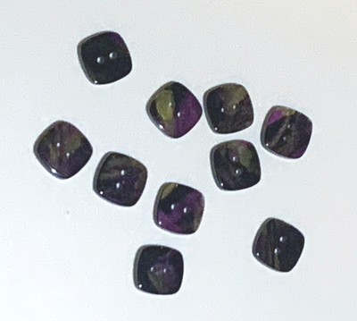 Lot of 10 Square Resin BUTTONS - Craft Supplies - Sewing - Junk Journal ...