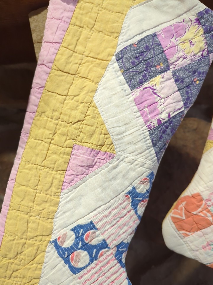 Repurposed Antique Quilt Handmade Christmas Stocking Mix and Match for ...