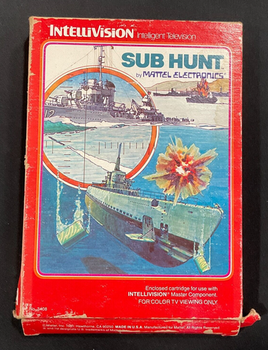 Intellivision Game Sub Hunt 1982 Mattel CIB | eBay