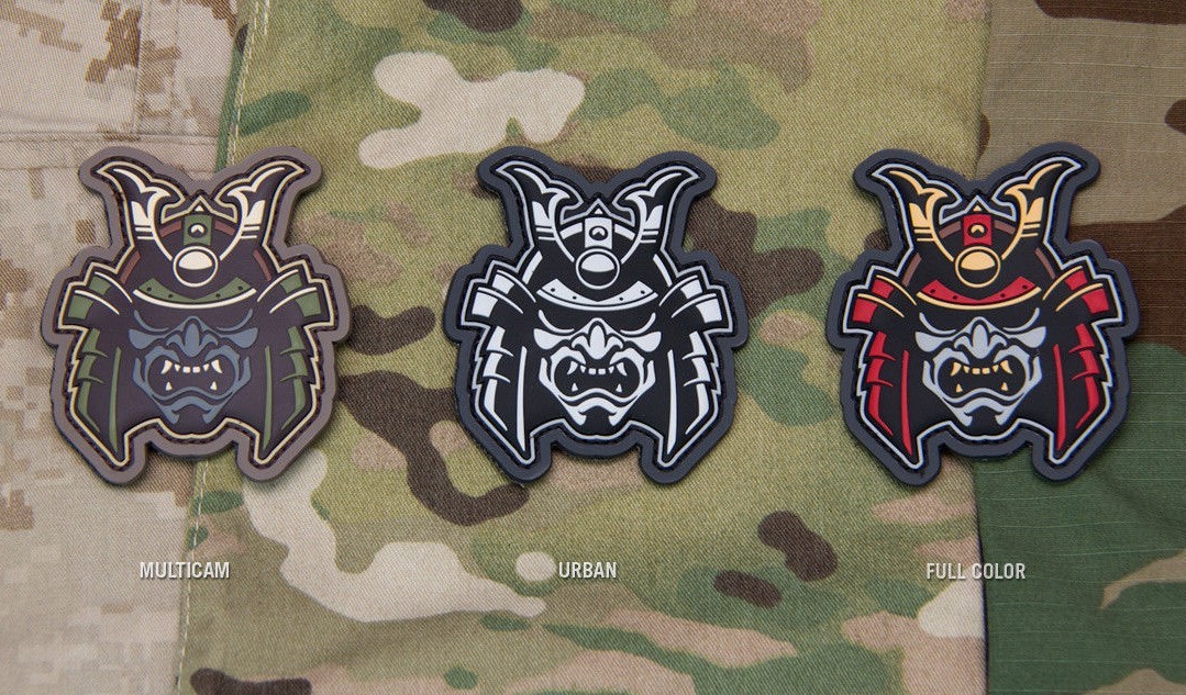 Samurai Head PVC Morale Patch | eBay