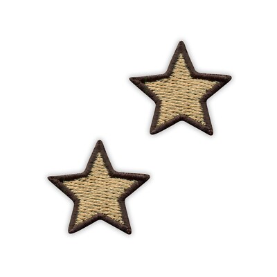 Ensemble De 2 Petit Stars - Sable Beige Patch / Badge Brodé | eBay