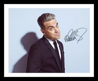 Robbie Williams Autograph Signed & Framed Photo | eBay UK