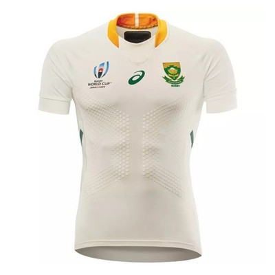 ASICS South Africa Springboks RWC2019 Mens Away Match Fit Rugby Shirt ...