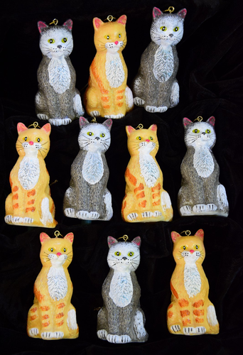 Kurt Adler, String Of 10,Christmas Lights, Adorable Gray And Yellow ...