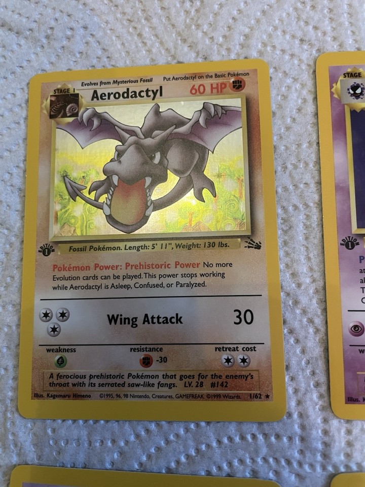 Pokemon Cards Original Base Set 1999 Rare Holographic 1st Edition See ...
