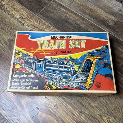 Vintage Marx #528 Mechanical Wind-up Train Set (WORKS GREAT) *see ...