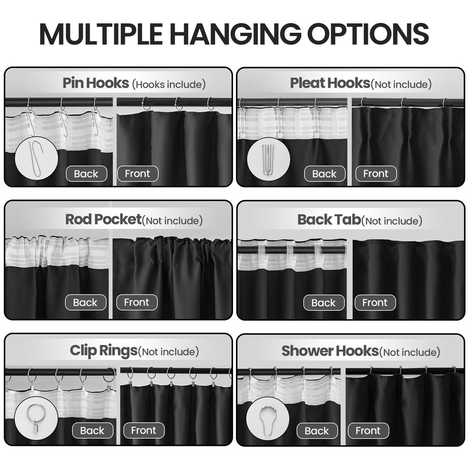 Home Theater Curtains Soundproof Room Separator, Room Divider Curtains ...