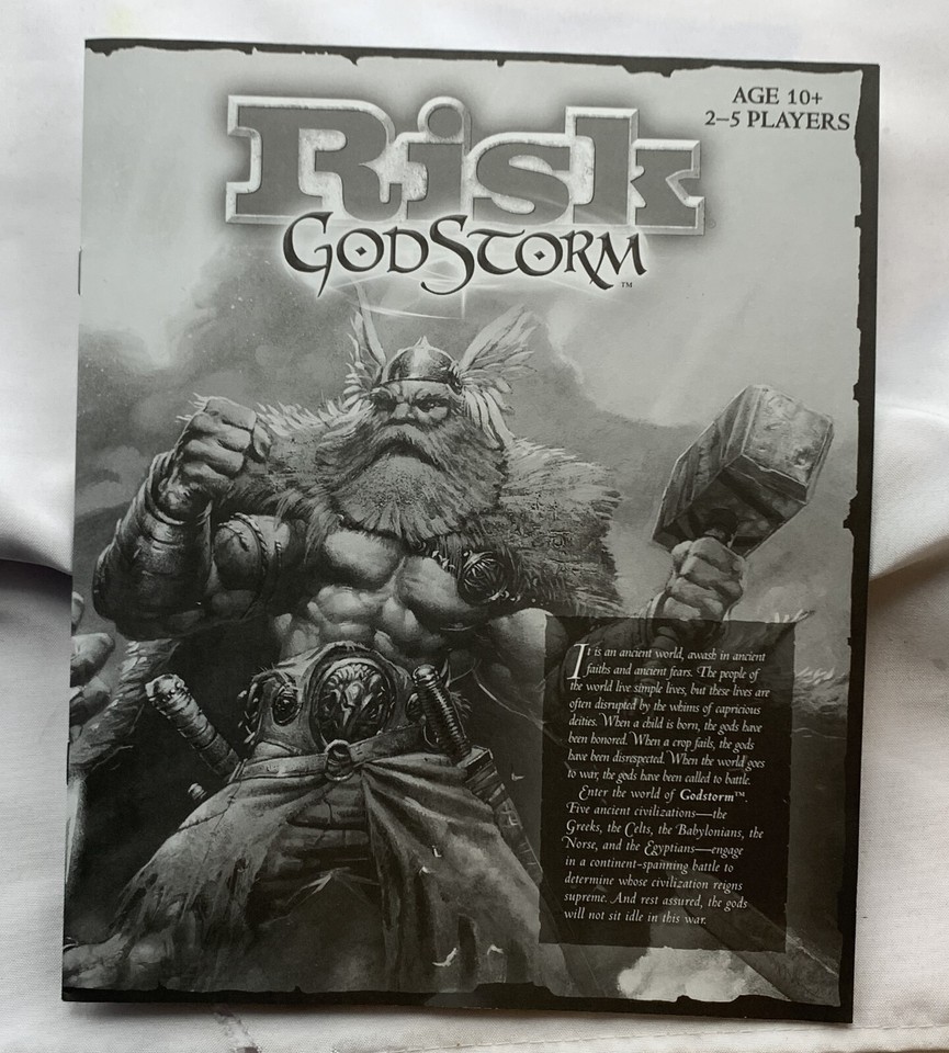 2004 Risk: Godstorm Board Game by Avalon Hill Complete in Great Cond ...