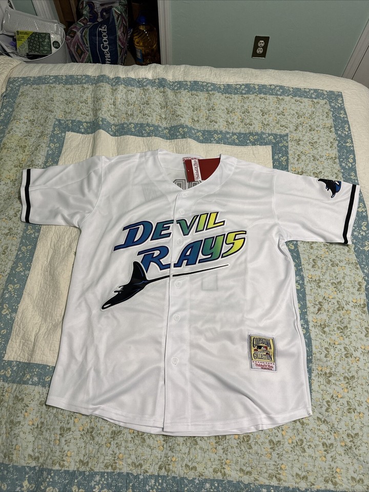 Dwight Gooden 2000 Tampa Bay Devil Rays Men's Throwback Jersey Large | eBay