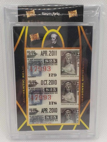 Pieces of the Past: Jumbo Authentic Relic Card -Cornelius Vanderbilt ...