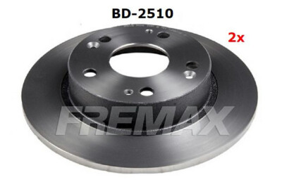 2 Bremsscheiben hinten Fremax BD-2510, 260mm für Honda Civic VIII u. IX ...