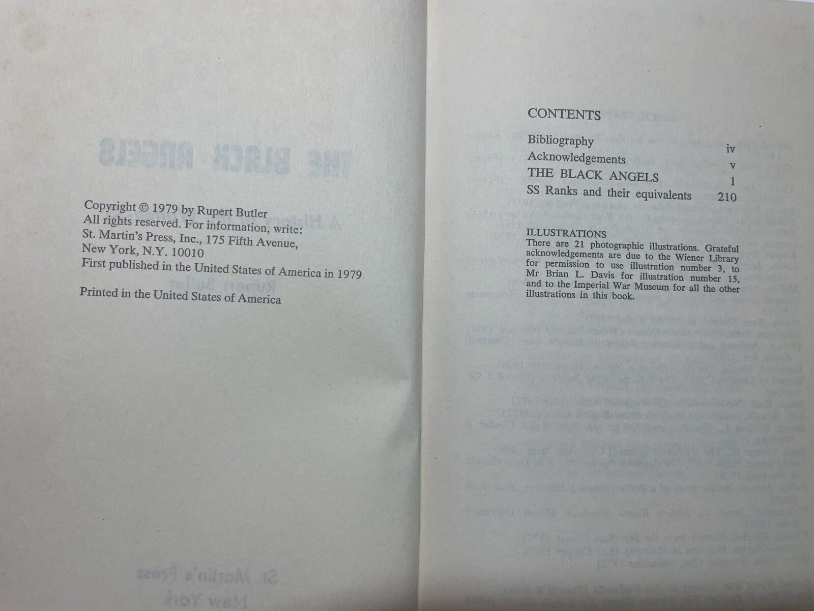 Vintage The Black Angels Book Rupert Butler | eBay