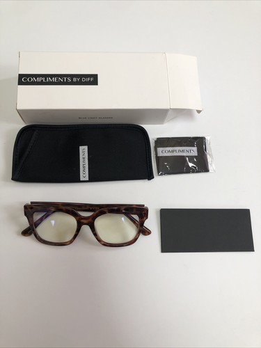 Compliments By Diff Mia Blue Light Glasses Beige Tortoise Frames $98 ...