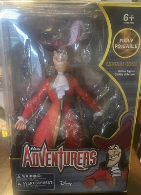 Disney Store Adventurers Fully Poseable Captain Hook 12" Action Figure ...
