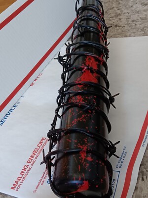 Blood Spatter + America! Blackout! "LUCILLE" Replica Hardwood Bat ...