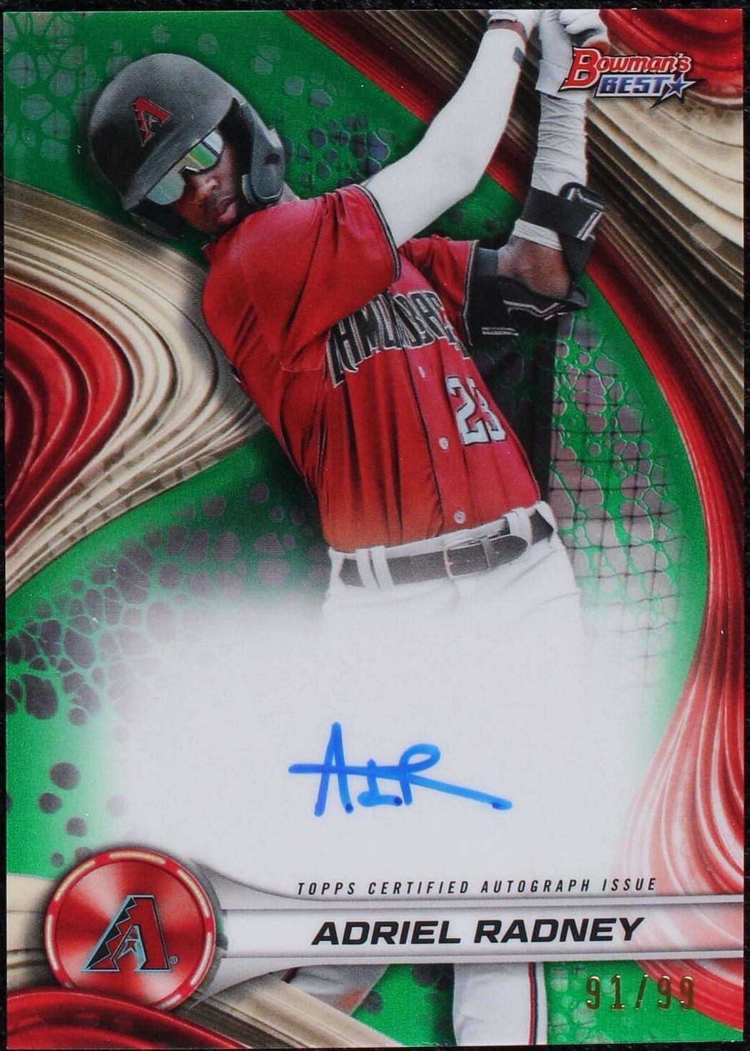 2024 Bowman's Best - Best of 2024 Autographs Adriel Radney #B24-ARA ...