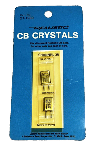 Radio Shack #21-1230 CB Crystals Channel 30 Receive Transmit, Realistic ...