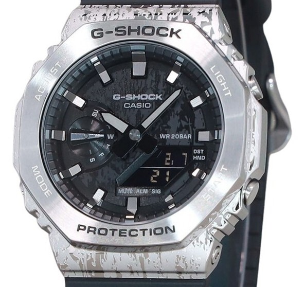 Casio G-Shock Grey Dial Quartz Sports 200M Men's Watch GM-2100GC-1A | eBay