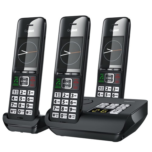 Comfort 552A Trio - 3 Cordless Phones - Answering Machine - Made in ...