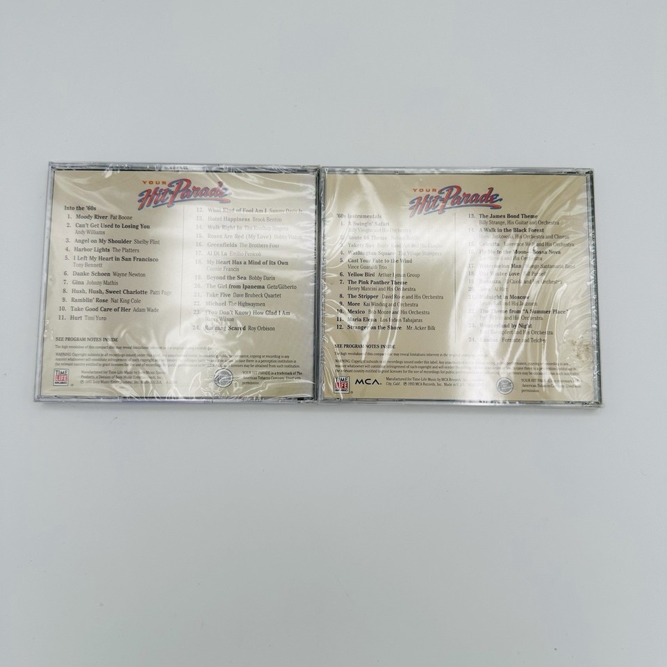 Time Life Hit Parade CDs Into The 60s/60s Instrumentals 2-CD Lot New ...