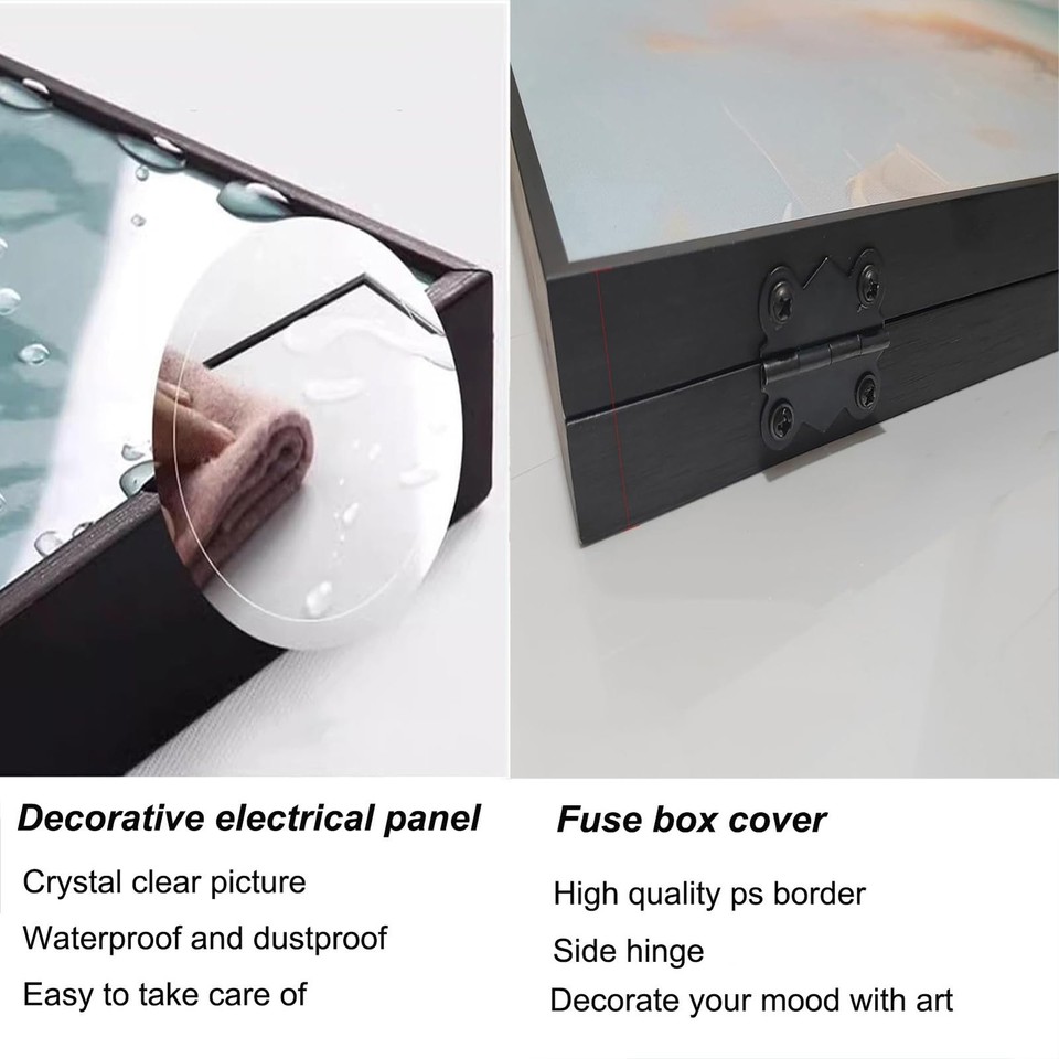 Breaker Box Cover Decorative Wall Mounted Electrical Panel Cover to ...