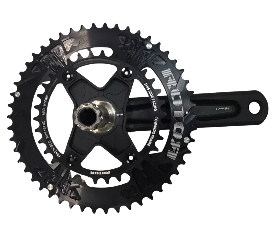 Rotor NS24 Road Crankset 10-11 Speed 24mm Spindle, 110x4 BCD, 50-34T ...