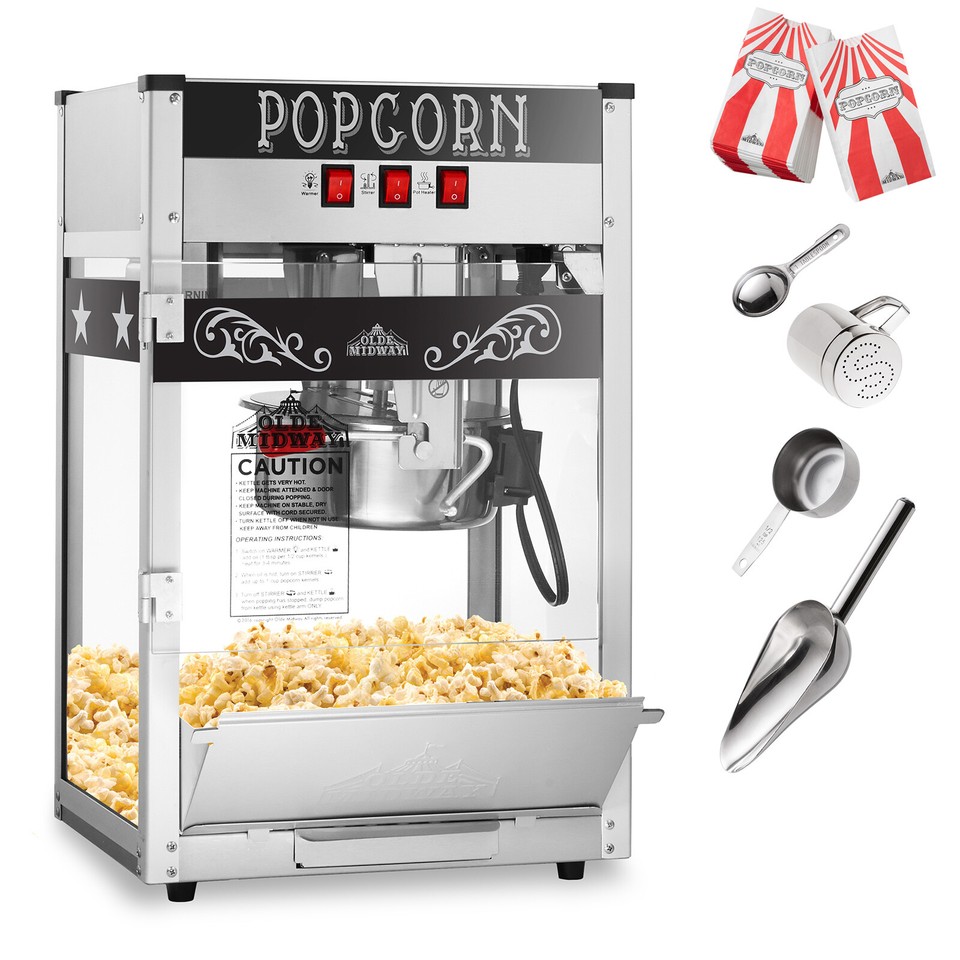 Commercial Popcorn Machine Maker Popper with 8-Ounce Kettle | eBay