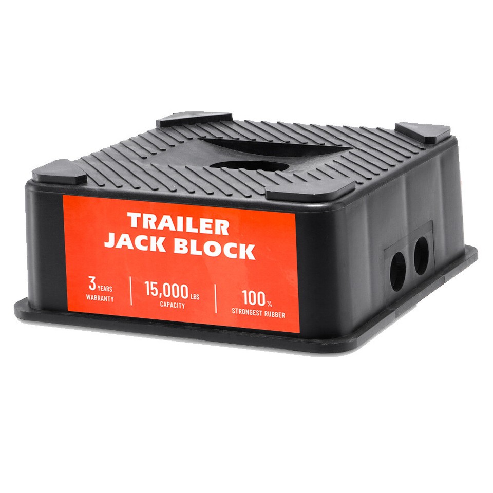4pc Upgrade 15000lbs Trailer Jack Block Stabilizer Blocks Levelers For ...