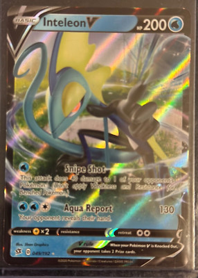 Pokemon TCG Pokemon Card Inteleon V 049/192 Rebel Clash Half Art NM | eBay
