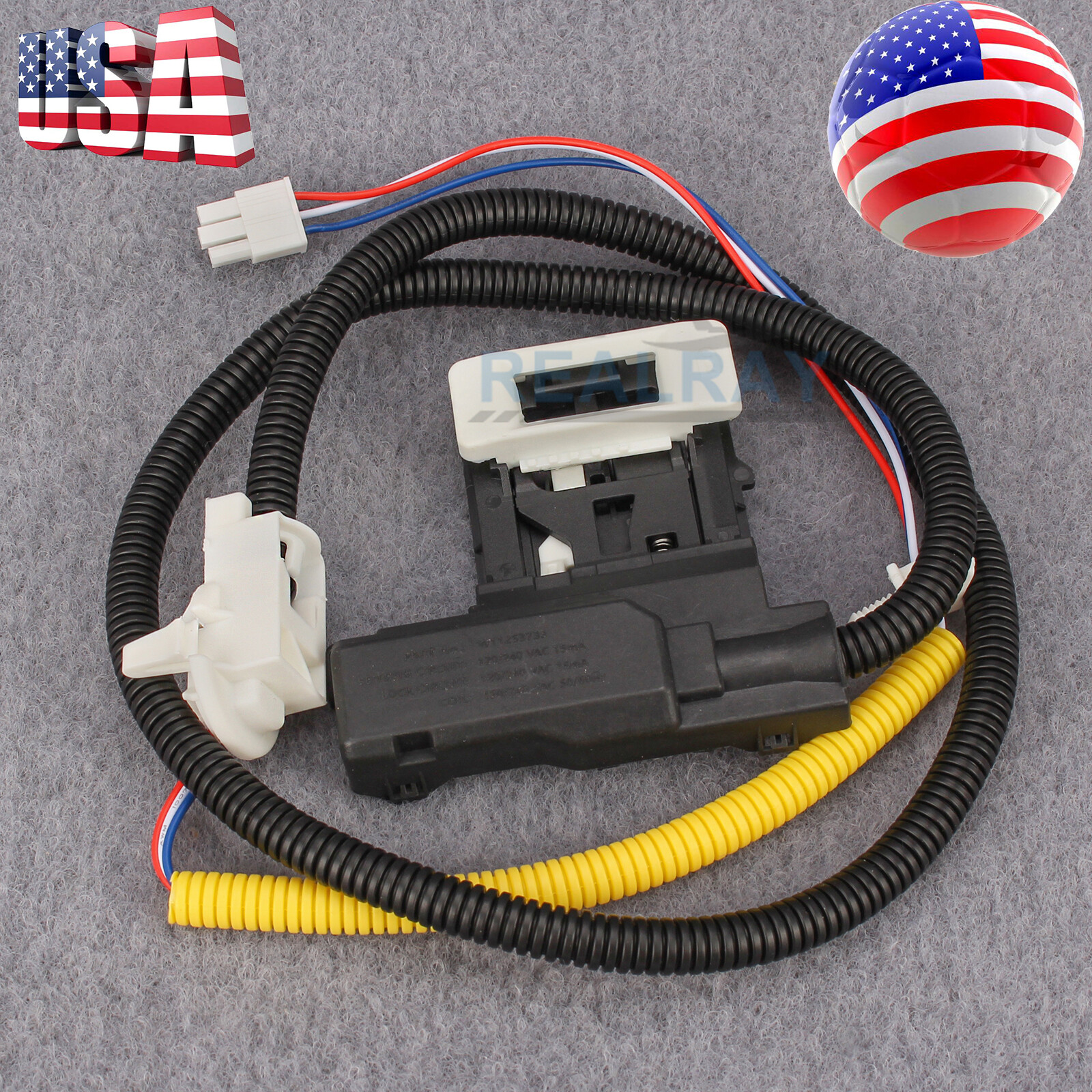 W11307244 Washer Door Lock Whirlpool Replaces W11253733,W10838613 ...