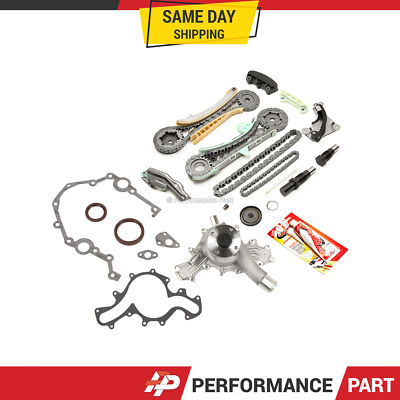 Timing Chain Kit Timing Cover Gaskets Water Pump Seals for 97-11 Ford 4 ...