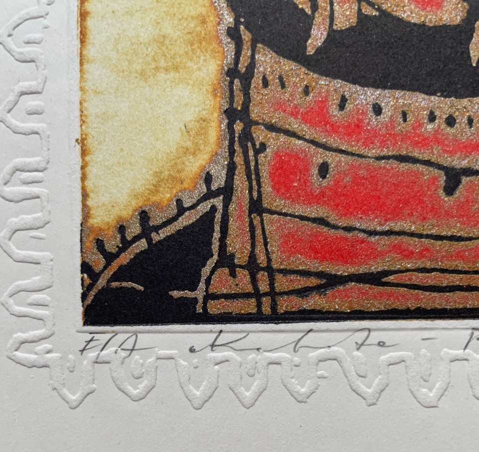 Modern Art Graphic From Berlin Castle Tower Fortress Unreadable Signed ...