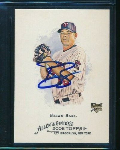 2008 Topps Allen & Ginters #8 Brian Bass signed auto autograph swsw6 | eBay