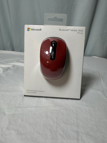 Microsoft Mobile 3600 Mouse Brand New PN7-00011 Wireless Mobile Red ...