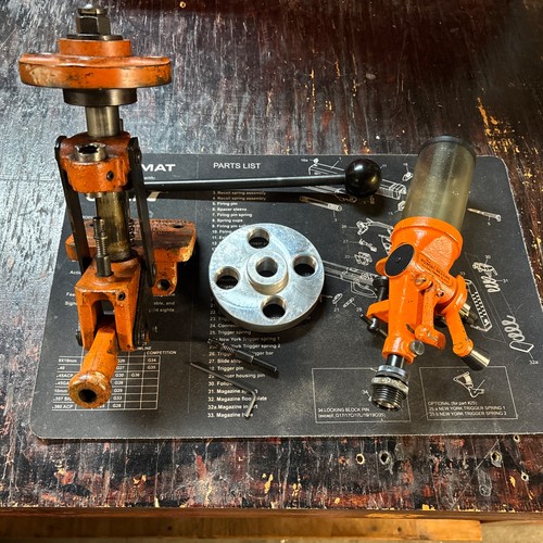 LYMAN Tru-Line Jr. Reloading Press With Adapter Plate For 7/8x14 Dies ...
