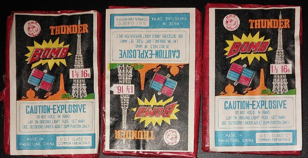 3 TIGER BRAND Thunderbomb Firecracker Lables Dot Era 6s. LABLES ONLY | eBay