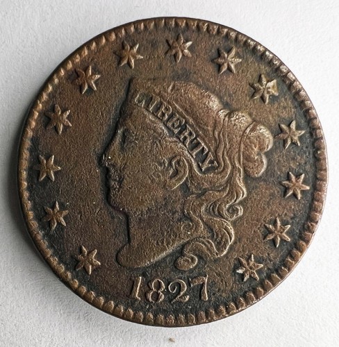 1827 Coronet Head Large Cent US Coin 1c C115 | eBay