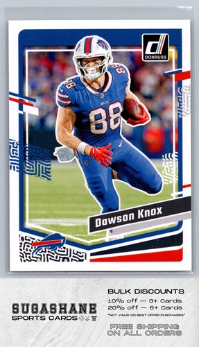 2023 Donruss 28 Dawson Knox Buffalo Bills Football Card | eBay
