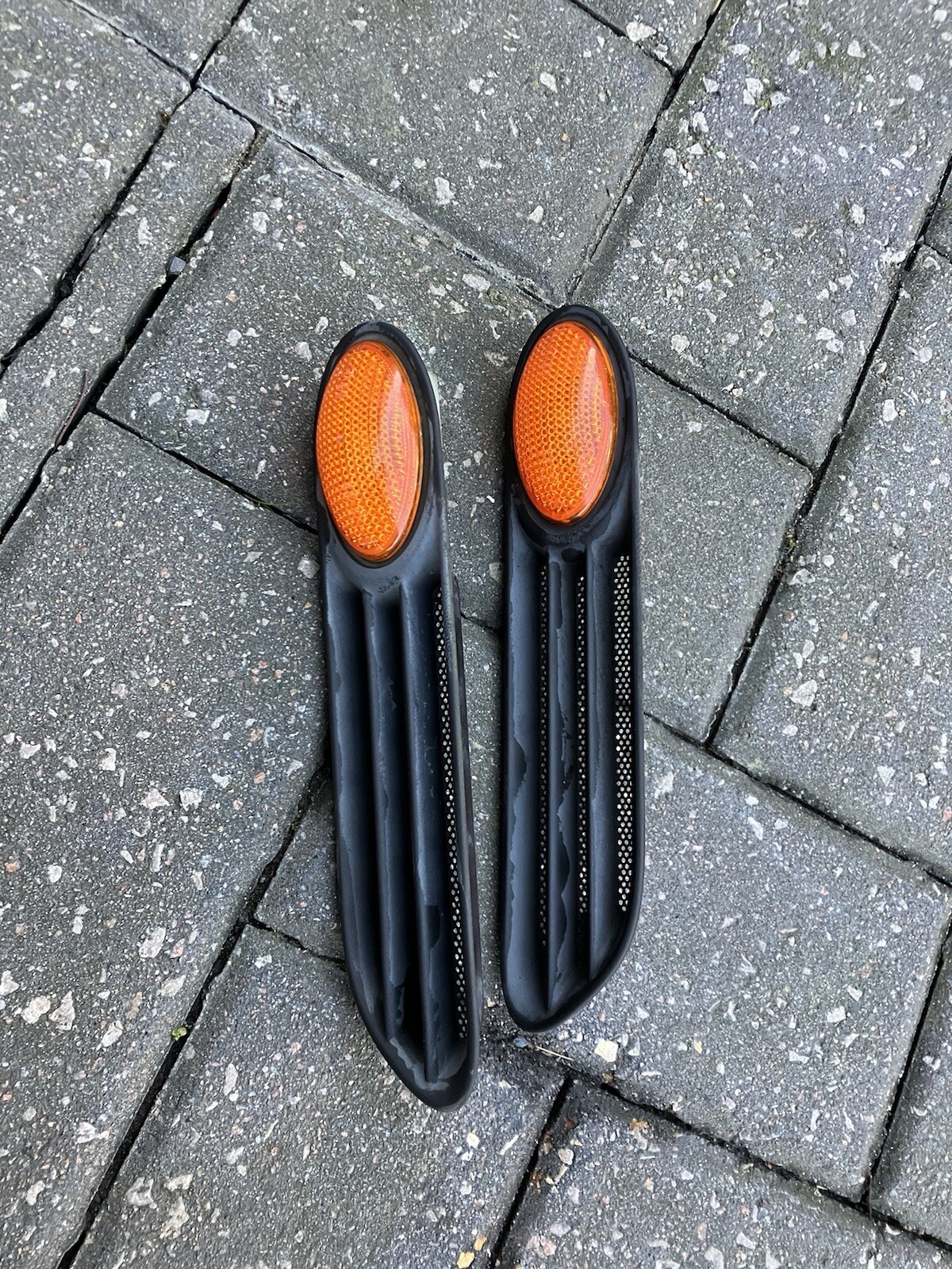 MINI BMW R50 R52 Pair of Wing Side Indicator Scuttle Trim Grill W ...