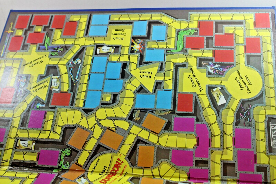 Vintage 1981 TSR Dungeon Fantasy Board Game Dungeons & Dragons ...
