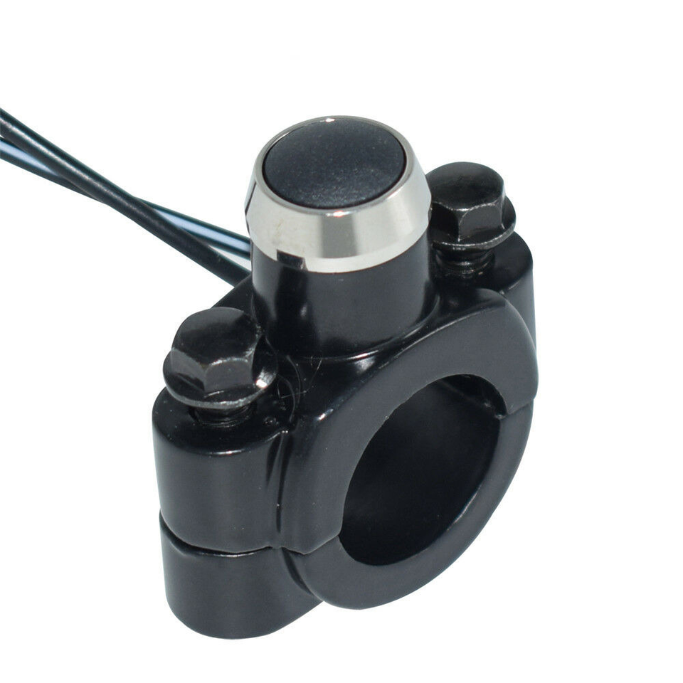 7/8" Aluminum Motorcycle ATV Horn Switch Momentary Button Electric ...