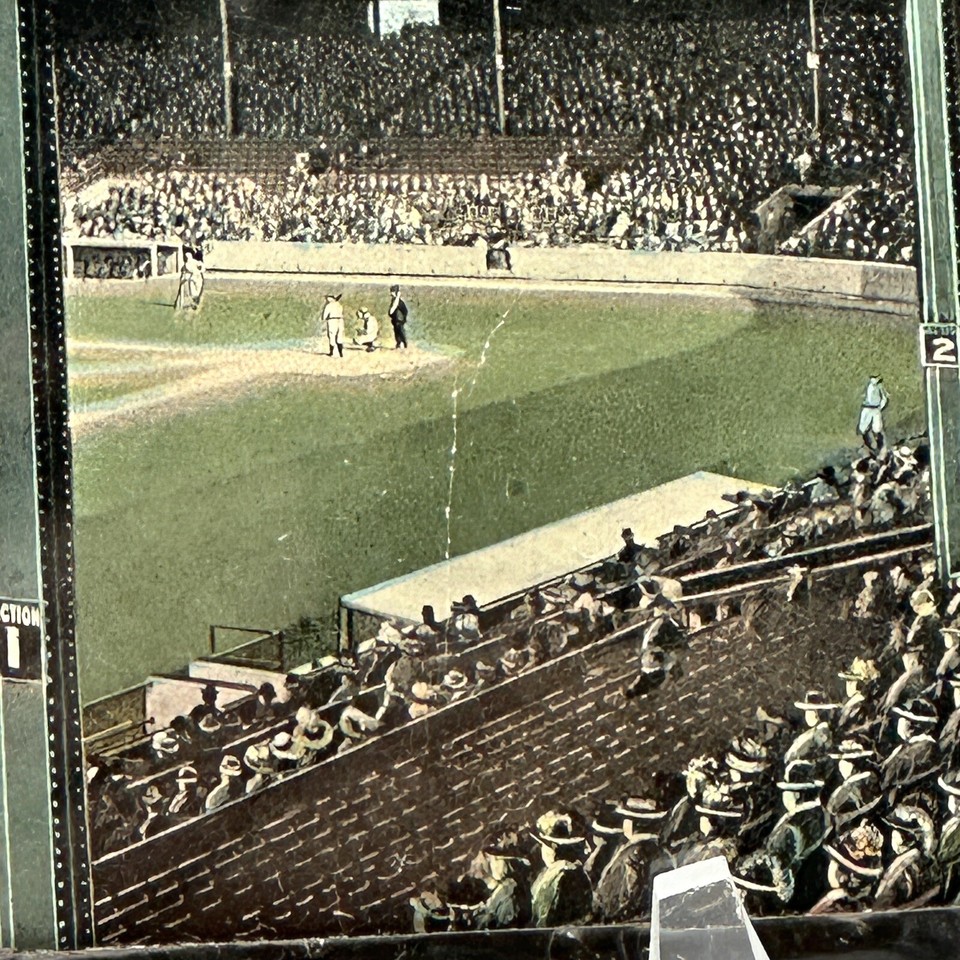 Original Antique Detroit Tigers Navin Park Stadium Postcard Sealed In ...