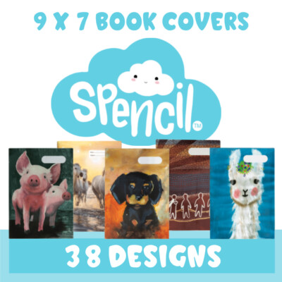 Spencil 9x7 Exercise Book Cover School Reusable Slip On Varioius ...