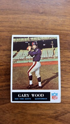 1965 Philadelphia Gary Wood Rookie New York Giants #125 | eBay