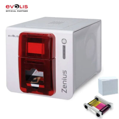 Evolis Zenius ID Card Printer Single Side Photo PVC Card Printer Color ...