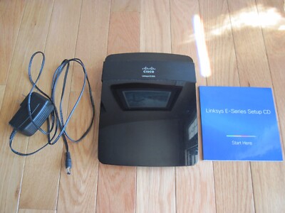 Cisco / Linksys E1200 Wi-Fi / Ethernet N Router - 4 Ports w/ Setup CD ...