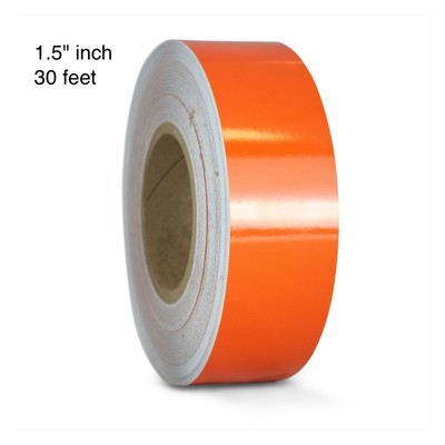 Orange Engineer Grade Retro Reflective Pinstripe Tape: 1.5 in. x 30 ft ...