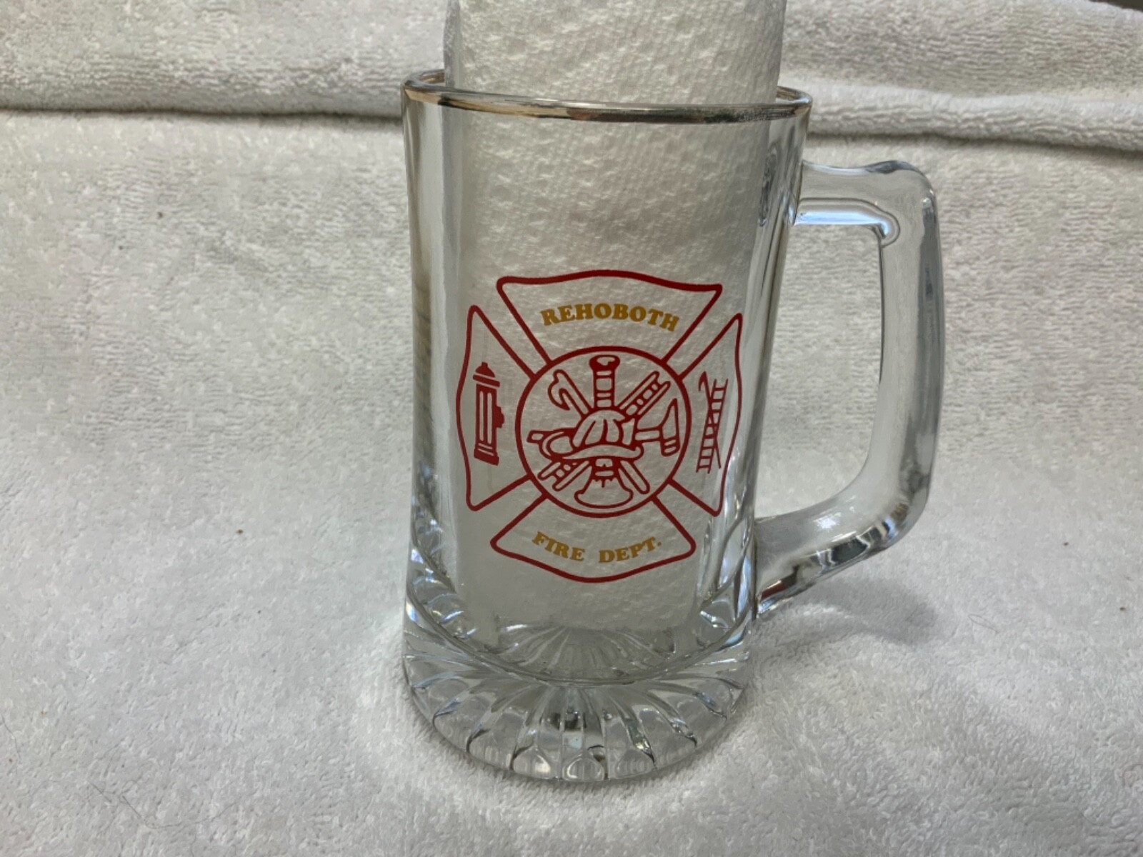 Vintage Rehoboth Ma Fire Department Fireman Prayer Beer Mug | eBay