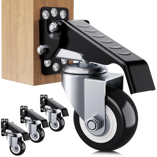 4 Pack Workbench Caster Kit Capacity Heavy Duty Retractable Casters ...